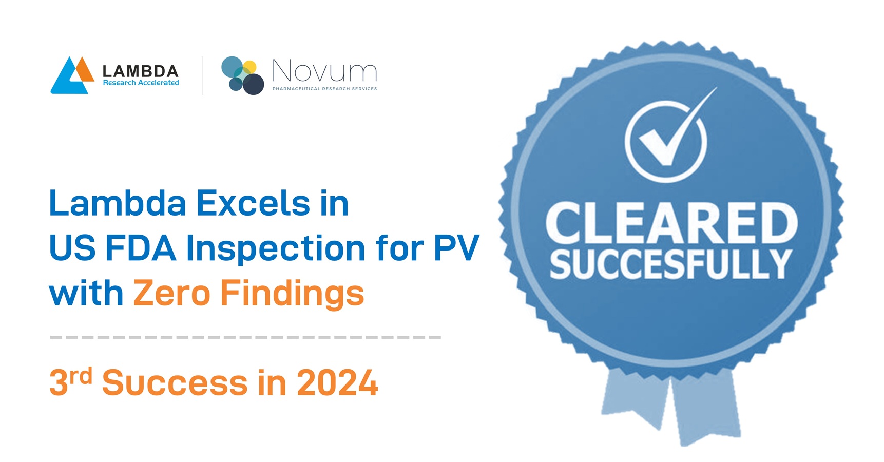 USFDA inspection Success for PV: Zero Findings | 3rd in 2024